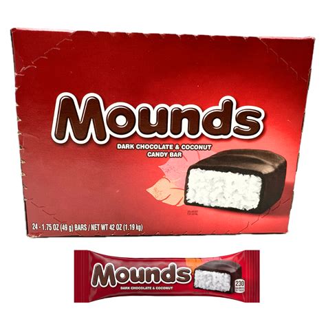 Mounds Dark Chocolate And Coconut Candy Bar 1 75oz 24ct Blair