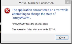 Fix Hyper V Failed To Change State With Error Code 32788 Operation