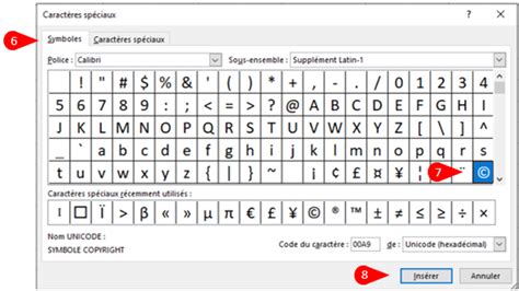 Insérer Un Symbole Dans Une Cellule Excel