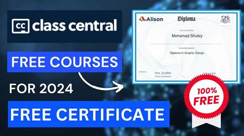 Free Course With Certificate Online 2025 Ft Class Central Youtube