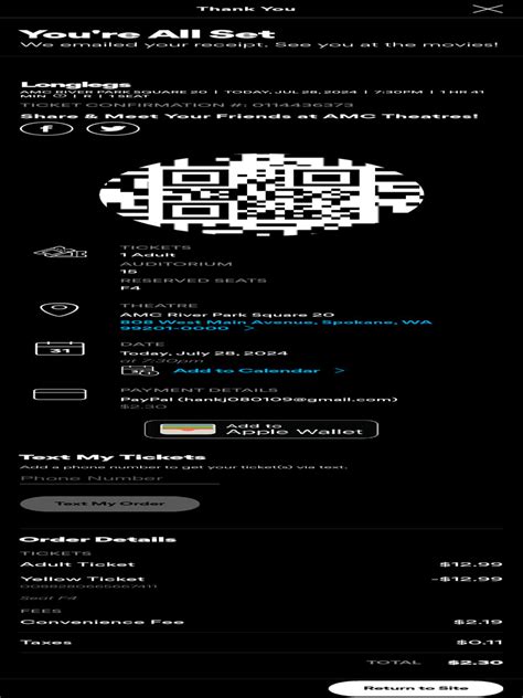 Ticket Confirmation Pdf