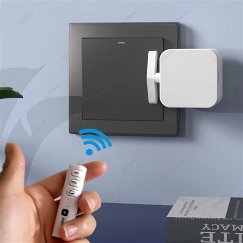 원격 제어 라이트 오프 로봇 스윙 암 로커 원격 스위치 누름 버튼 클릭 봇 푸시 시뮬레이션 물리적 손가락