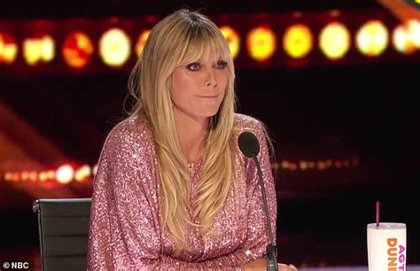 Americas Got Talent Heidi Klum Bristles After Comedian Usama