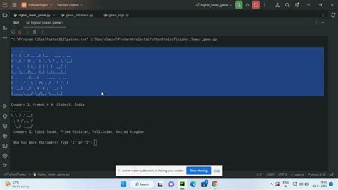 Prakul H N On Linkedin Higher Lower Game Python Project Python