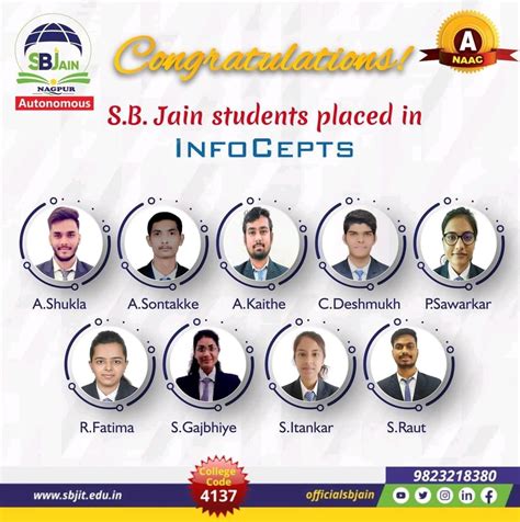 Sb Jain On Linkedin Placement Congratulations Autonomous Infocepts Softwareengineer