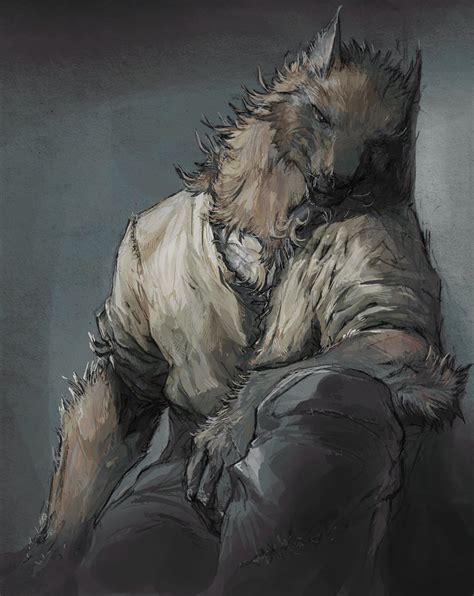 Old Man Blaidd By Silver Unrealien1 Reldenring