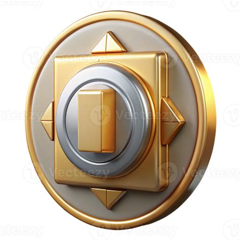 Impressive Traditional Art Deco Elevator Button Inlaid Metal Premium 59130698 Png