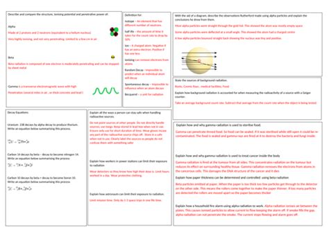 Edexcel Gcse Physics Revision Mats Teaching Resources
