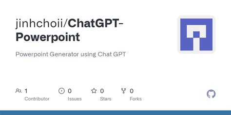 GitHub Jinhchoii ChatGPT Powerpoint Powerpoint Generator Using Chat GPT