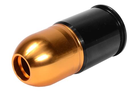 Asg Airsoft 40mm Gas Powered 65rd Grenade Shell Goldblack Airsoft