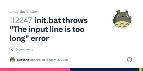 Initbat Throws The Input Line Is Too Long Error · Issue 2247