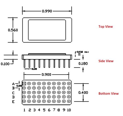 Custom Ceramic 50 Pin Grid Array Texas Microelectronics Corporation