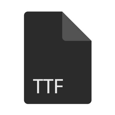 Format File Ttf Extension Icon