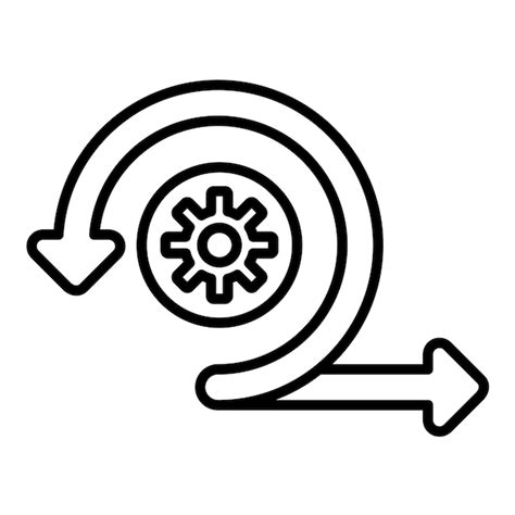 Premium Vector Agile Line Illustration