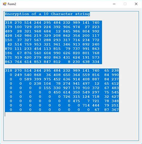 Matrix Cipher Numerical Explorations