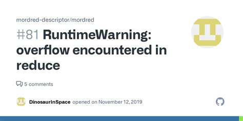 Runtimewarning Overflow Encountered In Reduce · Issue 81 · Mordred Descriptormordred · Github