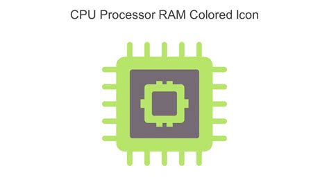 Cpu Processor Ram Colored Icon In Powerpoint Pptx Png And Editable Eps Format Ppt Slide
