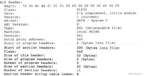 elf文件结构 elf结构 csdn博客