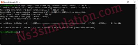 Execution Of Ns In WSL Install Ns On WSL