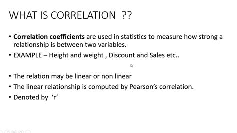 Correlation Part 1 Youtube