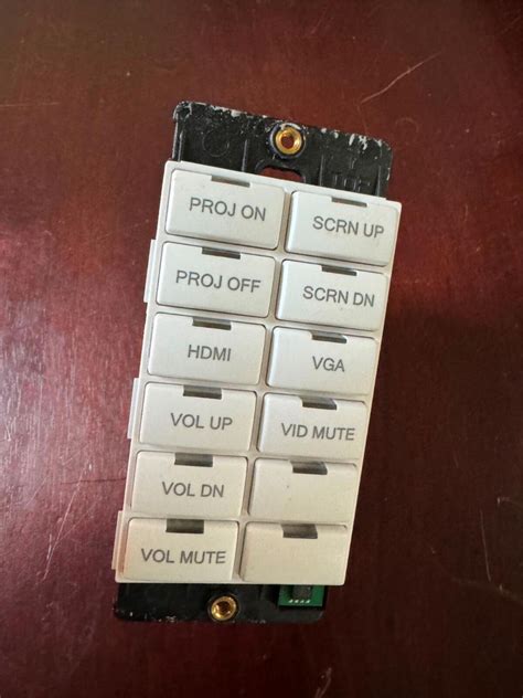 Crestron Cnx B12 W T Designer Keypad 12 Buttons White Textured Ebay