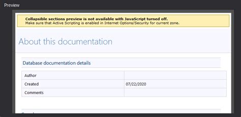 Customize Sql Database Documentation Customize Sql Database Documentation