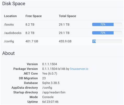 Fatal Lidarrerrorpipeline Request Failed Get Apiv1diskspace