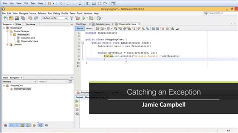 Java Se 8 Fundamentals Catching An Exception Youtube
