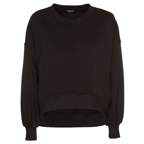 Felpe Senza Cappuccio Donna Dondup Felpa Nero Inna Marka Moda