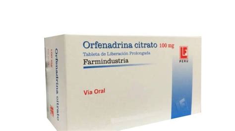 ¿para Qué Sirve La Orfenadrina