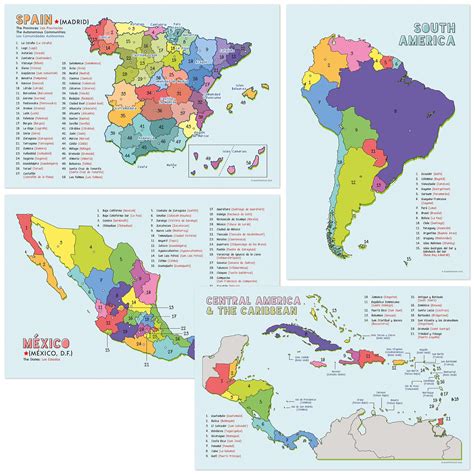 Spanish Speaking Countries And Capitals Map Quiz
