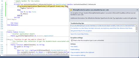 solved addin vb check if form is already open autodesk community