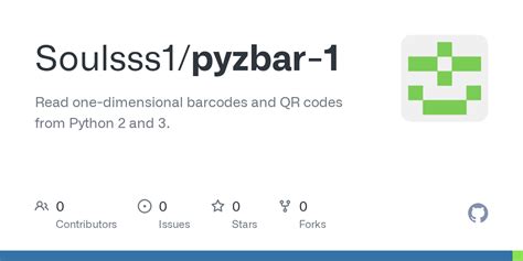 Github Soulsss1pyzbar 1 Read One Dimensional Barcodes And Qr Codes
