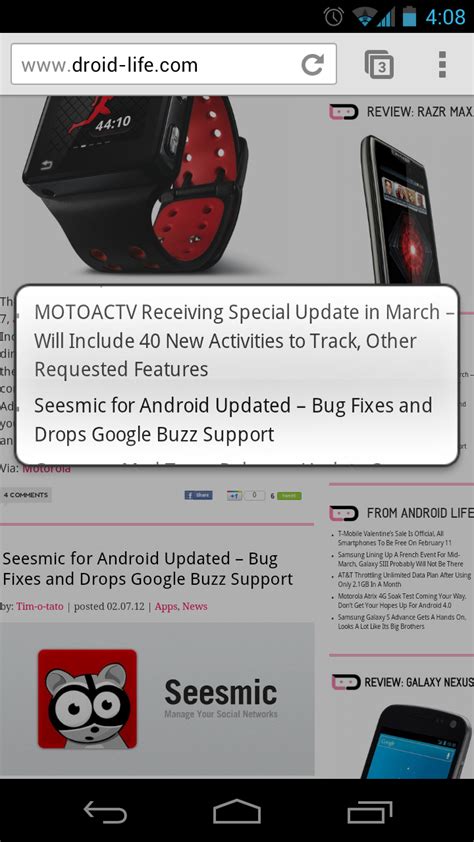 First Impressions Chrome Beta For Android
