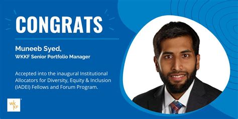 Congratulations To Muneeb Syed Our Senior Portfolio Manager On His