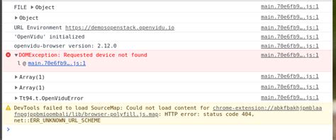 Ionic Api Sessions Error Code Issue OpenVidu Openvidu Tutorials GitHub