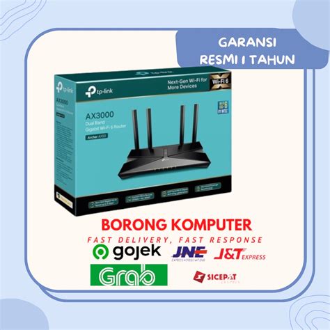 Jual TP Link Archer AX50 AX3000 Dual Band Gigabit Wi Fi 6 Router Tplink AX 50 Shopee Indonesia