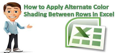 How To Apply Shading To Alternate Rows In Excel Design Talk