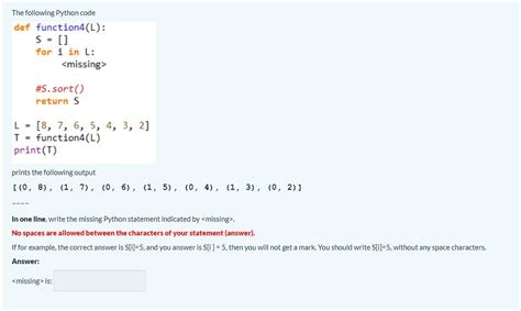 solved the following python code def function4 l s []