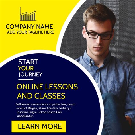 Online Classes Corporate Advertising Template Postermywall