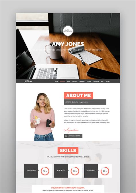 How To Make A Personal Resume Website From A WordPress Theme Envato Tuts