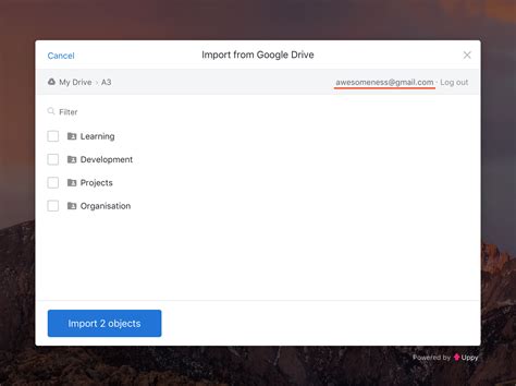 Add Useraccount Names To Uppy Provider Views · Issue 89 · Transloadit