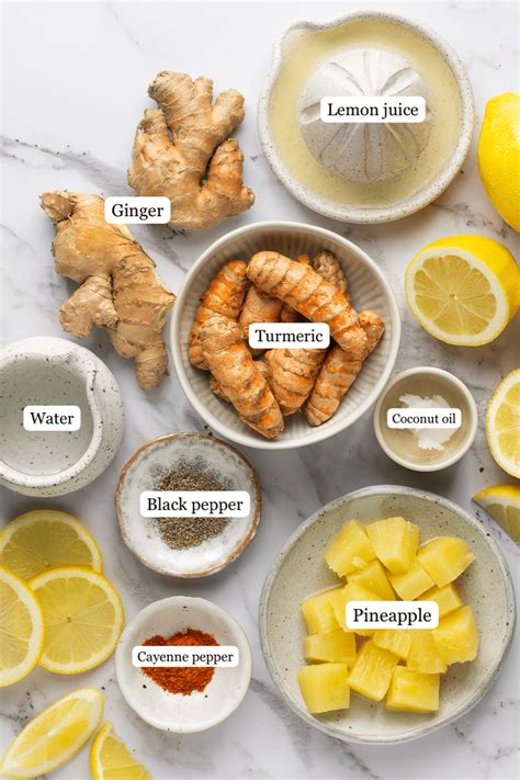 Lemon Ginger Turmeric Shots Marys Whole Life
