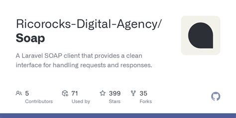 Github Ricorocks Digital Agencysoap A Laravel Soap Client That Provides A Clean Interface