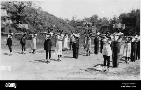 Nyaclass In Physical Education At Vicksburg Negro High Schoolgrounds