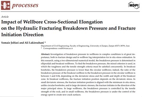 Impact Of Wellbore Cross Sectional Elongation On The Hydraulic