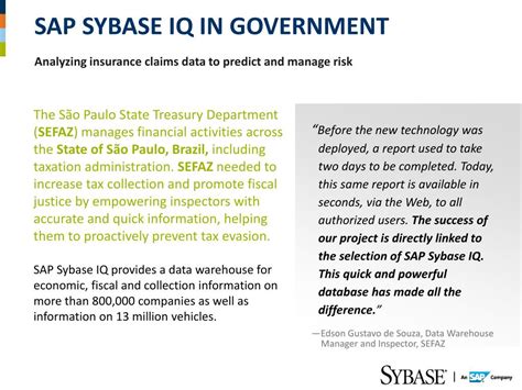 Ppt Sap Sybase Iq 15 Technical Overview Powerpoint Presentation Free Download Id 1048435