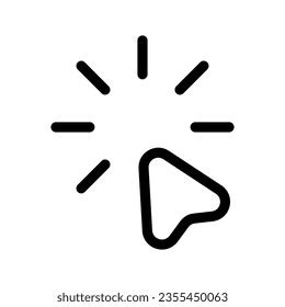 Click Icon Vector Symbol Design Illustration Stock Vector Royalty Free