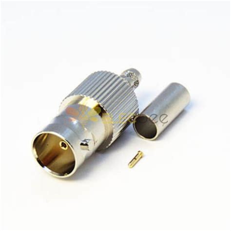 20pcs Hd Sdi Bnc Connector Types Straight Female For Cable With Crimp 75 Ohm
