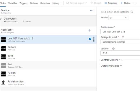 How Do I Ensure Correct DotNet Core Gets Included In The Build